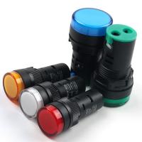 China 12V/24V/220V/280V LED Power Indicator AD16-16DS Universal Plastic Signal Light in Red Green Yellow Blue White Colors for sale