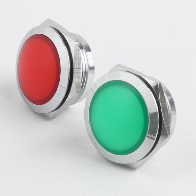 China 22mm Spherical Metal LED Indicator Lamp 24V 220V Solder Pin Industrial Signal Light Red Green Yellow Blue White for sale