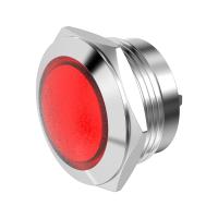 China 22mm Spherical Metal LED Indicator Lamp 24V 220V Solder Pin Industrial Signal Light Red Green Yellow Blue White for sale