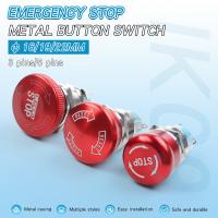 China 16/19/22MM Waterproof Stainless Steel Mushroom Head Switch Explosion-Proof Emergency Stop Power Button IP65 Level 220V Control for sale