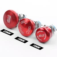 China 16/19/22MM Waterproof Stainless Steel Mushroom Head Switch Explosion-Proof Emergency Stop Power Button IP65 Level 220V Control for sale