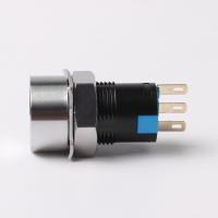 China 16mm Panel Mount Electronic Stainless Steel IP65 250V ON-OFF 2 Position 1NO1NC 3 Pin Latching Waterproof Rotary Head Switches for sale