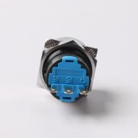 China 16mm Panel Mount Electronic Stainless Steel IP65 250V ON-OFF 2 Position 1NO1NC 3 Pin Latching Waterproof Rotary Head Switches for sale
