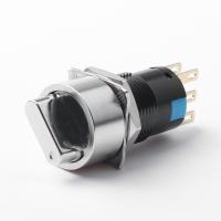 China 16mm IP66 IK09 Stainless Steel Rotary Switch 5A 250V 3 Position Push Button Latching Operation 2NO2NC Function Industrial for sale