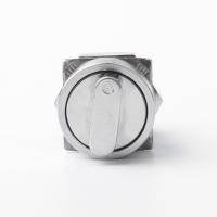 China 16mm IP66 IK09 Stainless Steel Rotary Switch 5A 250V 3 Position Push Button Latching Operation 2NO2NC Function Industrial for sale