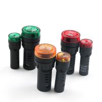 China Acousto-Visual Alarm LED Buzzer Switches 16mm & 22mm Push Buttons with Loud Intermittent Light Max. 20A Current IP65 Level for sale