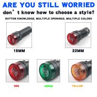 China Acousto-Visual Alarm LED Buzzer Switches 16mm & 22mm Push Buttons with Loud Intermittent Light Max. 20A Current IP65 Level for sale