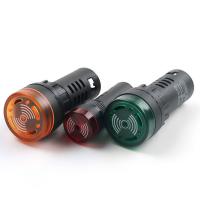 China Acousto-Visual Alarm LED Buzzer Switches 16mm & 22mm Push Buttons with Loud Intermittent Light Max. 20A Current IP65 Level for sale