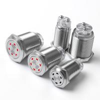 China 16MM 19MM 22MM IP65 Electronic Stainless Steel Metal Signal Buzzer with LED Intermittent Alarm Flashing Screw Terminal for sale