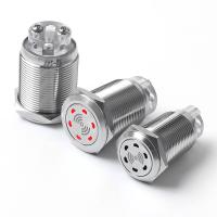 China 16MM 19MM 22MM IP65 Electronic Stainless Steel Metal Signal Buzzer with LED Intermittent Alarm Flashing Screw Terminal for sale