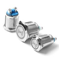 China 12V 24V IP66 Waterproof 60dB LED Light Source Metal Alarm Buzzer 16mm 19mm 22mm Intermittent Shining Red Light Color Screw for sale