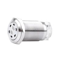 China 16mm Stainless Steel LED Waterproof Metal Buzzer 12V/24V/5V Screw Terminal Terminal Electronic Structure IP65 24V Max Voltage for sale