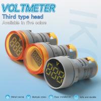 China YZ High Precision Mini Digital Ampere Meter AD16-22VM 22mm Panel Meter AC50-500V for 24V 220V 380V Operating Temp -20~+55 for sale
