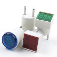 China European Standard Small Panel Meters Digital LED Display Indicator with Universal Square Plug Voltmeter for sale