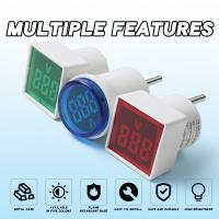 China European Standard Small Panel Meters Digital LED Display Indicator with Universal Square Plug Voltmeter for sale