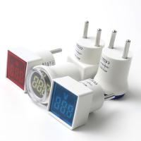 China European Standard Small Panel Meters Digital LED Display Indicator with Universal Square Plug Voltmeter for sale