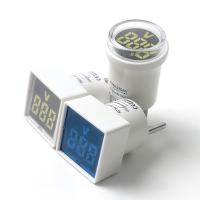 China European Standard Small Panel Meters Digital LED Display Indicator with Universal Square Plug Voltmeter for sale