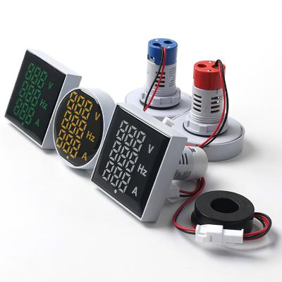 China LED Voltmeter Hertz Meter Digital Indicator Lamp AD112-50 Panel Meters Small Instrument Displaying Three Values Large Area Meter for sale