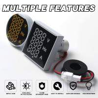 China LED Voltmeter Hertz Meter Digital Indicator Lamp AD112-50 Panel Meters Small Instrument Displaying Three Values Large Area Meter for sale