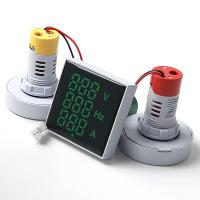 China LED Voltmeter Hertz Meter Digital Indicator Lamp AD112-50 Panel Meters Small Instrument Displaying Three Values Large Area Meter for sale