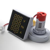 China LED Voltmeter Hertz Meter Digital Indicator Lamp AD112-50 Panel Meters Small Instrument Displaying Three Values Large Area Meter for sale