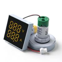 China Dual Display LED Voltmeter and Ammeter Panel Meters with Small Digital Indicators AD112-50 Type for sale