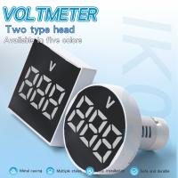 China YZ LED Voltmeter Digital Indicator Single Display Panel Meter AD112-50 AC60-500V 1% Accuracy Large Display Small for sale