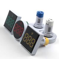 China YZ LED Voltmeter Digital Indicator Single Display Panel Meter AD112-50 AC60-500V 1% Accuracy Large Display Small for sale