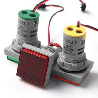 China Mini LED Digital Indicator Light AD16-22 Three Display Meter for Voltage Current Hertz Panel Meters for sale