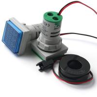 China Mini LED Digital Indicator Light AD16-22 Three Display Meter for Voltage Current Hertz Panel Meters for sale