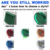 China YZ Mini LED Digital Display Indicator Light Small Panel Meters for Voltage and Current Measurement 16-22VAMS Plastic for sale