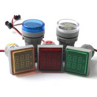 China YZ Mini LED Digital Display Indicator Light Small Panel Meters for Voltage and Current Measurement 16-22VAMS Plastic for sale