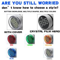 China Digital LED Ammeter AD16-22AM Mini Open Hole Current Meter with Indicator Light Small AC Panel Meter for sale