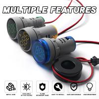 China Digital LED Ammeter AD16-22AM Mini Open Hole Current Meter with Indicator Light Small AC Panel Meter for sale