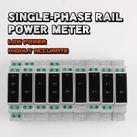 China DIN Rail Mount Three Phase Mini Voltmeter AC 80-500V 0-100A Ammeter LED Digital Display IP65 Rated ABS Material Frequency Meter for sale
