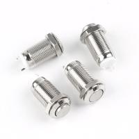 China 10MM Metal Push Button Switch Self-Resetting Latching Normally Open Miniature Illuminated Switch 2Pin High Head for sale