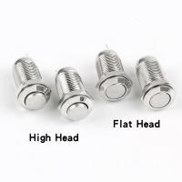 China 10MM Metal Push Button Switch Self-Resetting Latching Normally Open Miniature Illuminated Switch 2Pin High Head for sale