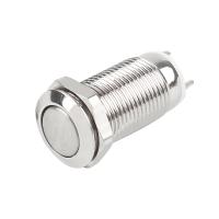 China 10MM Metal Push Button Switch Self-Resetting Latching Normally Open Miniature Illuminated Switch 2Pin High Head for sale
