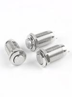 China 10MM Metal Push Button Switch Self-Resetting Latching Normally Open Miniature Illuminated Switch 2Pin High Head for sale