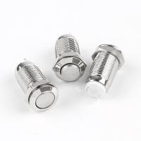 China 10MM Metal Push Button Switch Self-Resetting Latching Normally Open Miniature Illuminated Switch 2Pin High Head for sale