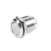 China 12MM Metal Push Button Switch No Light High Head Flat Head Self Resetting Welding Foot 2 Pin Normally Open Small Doorbell for sale