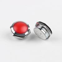 China 22mm Metal Indicator Light Short Spherical Crystal Finish Waterproof Welding Foot Soft-Light LED 12V 24V Red Yellow Blue for sale