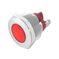 China 22mm Metal LED Indicator Light Screw Terminal, High Bright Signal Pilot Lamp Multi Color Optional 6V/24V/220V Red Green Yello for sale