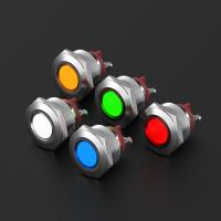 China 22mm Metal LED Indicator Light Screw Terminal, High Bright Signal Pilot Lamp Multi Color Optional 6V/24V/220V Red Green Yello for sale