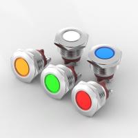 China 22mm Metal LED Indicator Light Screw Terminal, High Bright Signal Pilot Lamp Multi Color Optional 6V/24V/220V Red Green Yello for sale