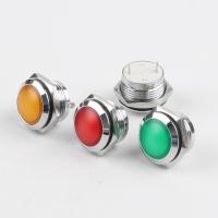 China 16mm Domed LED Metal Indicator Light Welding Foot High Brightness 6V/24V/220V Red/Yellow/Blue/Green/White for sale