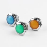 China 16mm Domed LED Metal Indicator Light Welding Foot High Brightness 6V/24V/220V Red/Yellow/Blue/Green/White for sale