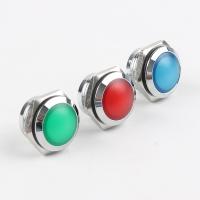 China 16mm Domed LED Metal Indicator Light Welding Foot High Brightness 6V/24V/220V Red/Yellow/Blue/Green/White for sale