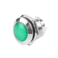 China 12mm Nickel-plated Copper Ball Head Soft Light Indicator Light Welding Foot 6V/24V/220V Red/Green/Yellow/Blue/White for sale