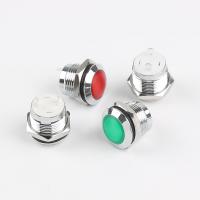 China 12mm Nickel-plated Copper Ball Head Soft Light Indicator Light Welding Foot 6V/24V/220V Red/Green/Yellow/Blue/White for sale